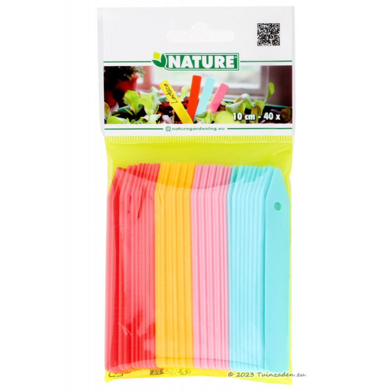 Colourful plant labels 4 inch 40 pieces - Plant • Tuinzaden.eu