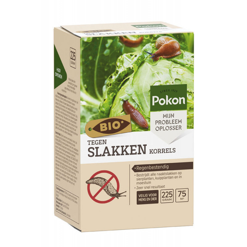 Organic Slug & Snail Pellets 225gr Pokon bio - Insecticide • Tuinzaden.eu