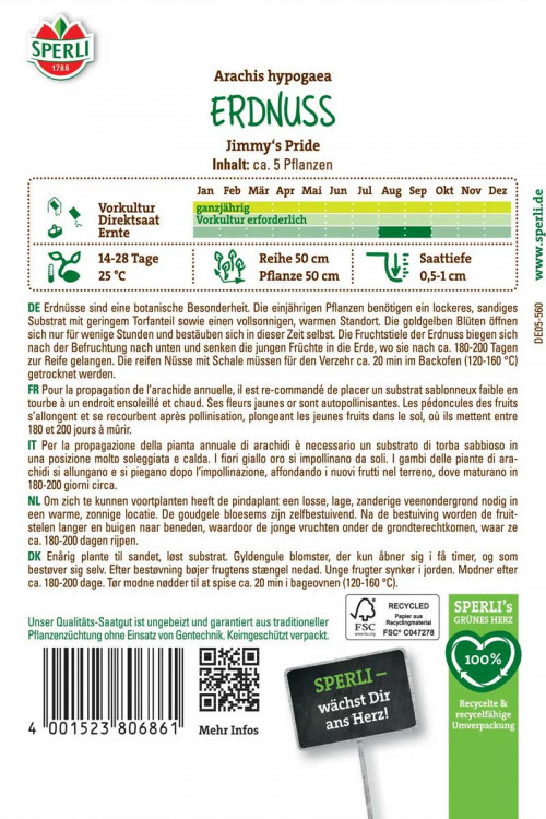 Jimmy Pride Pindazaadjes - Zaden kopen? Tuinzaden.eu