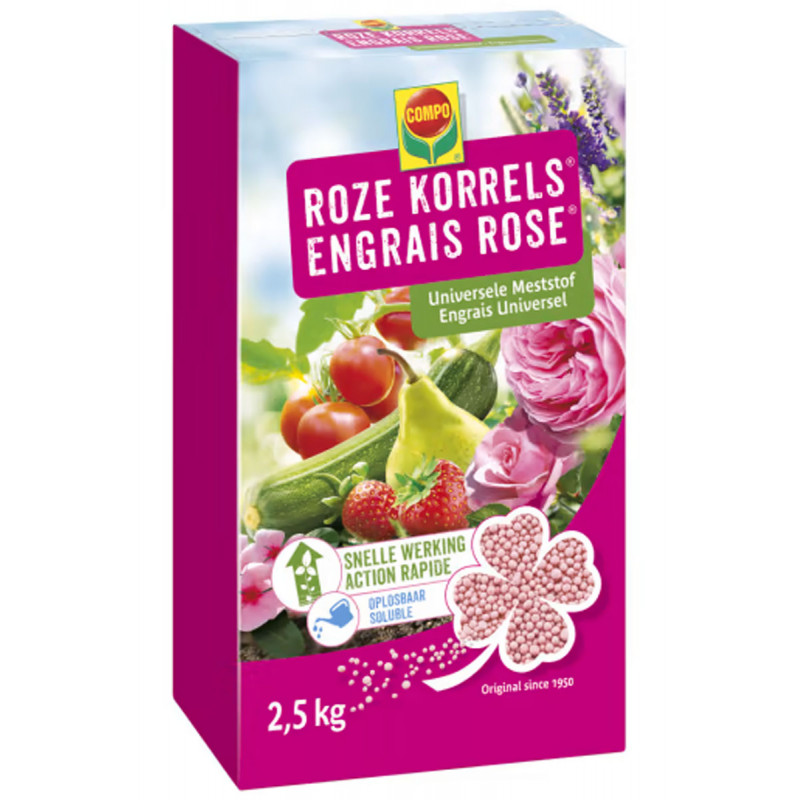 Pink Granules universal fertilizer 2.5kg COMPO - Fertilizers • Tuinzaden.eu