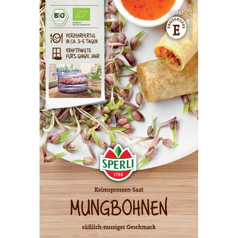 Mung beans sprouts sprouts BIO seeds - Organic sprouting • Tuinzaden.eu