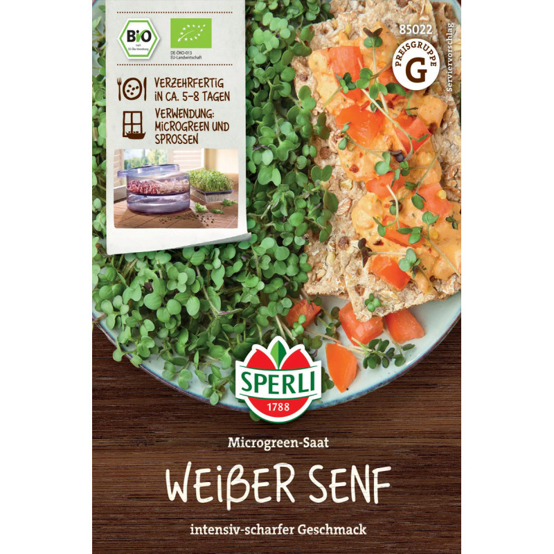 Witte Mosterd Microgreen BIO zaden - Microgreens kopen? Tuinzaden.eu