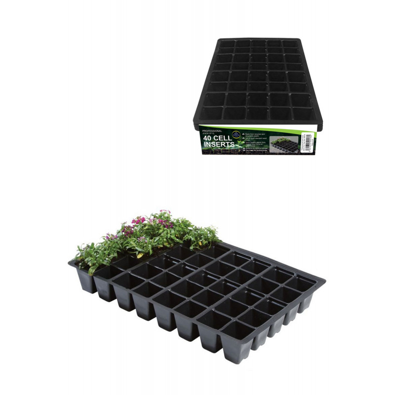 PRO insert trays L 40-cell - pack of 5 - Seedtrays lids • Tuinzaden.eu