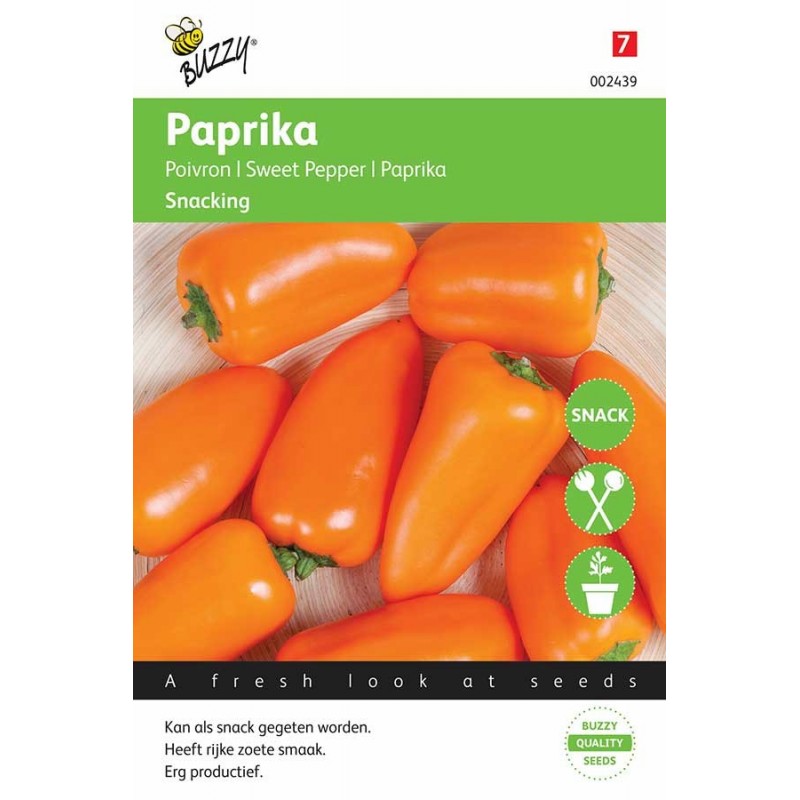 Mini Naranja Snack Sweet Pepper seeds - Seeds • Tuinzaden.eu