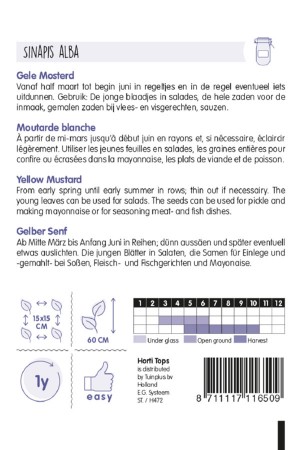 Gele Mosterd zaden - Zaden kopen? Tuinzaden.eu