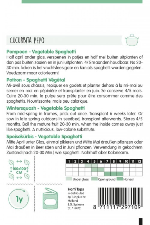 Spaghetti pompoen zaden - Pompoen Kalebas Zaden kopen? Tuinzaden.eu